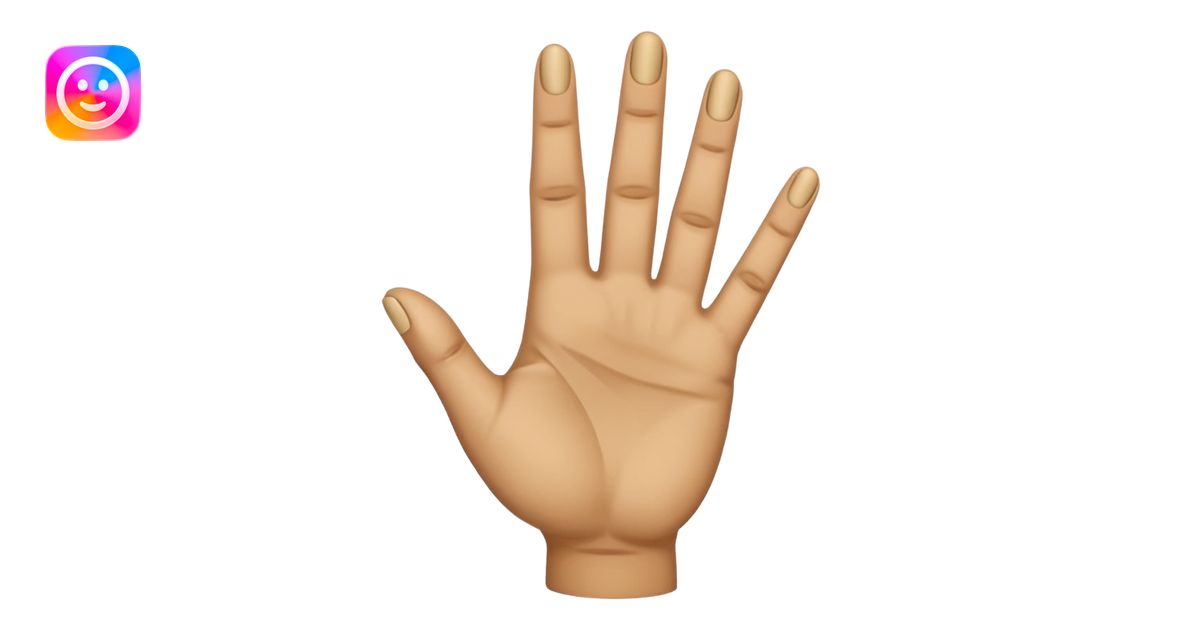 Fingering hand emoji where the first and fourth finger are folded ...