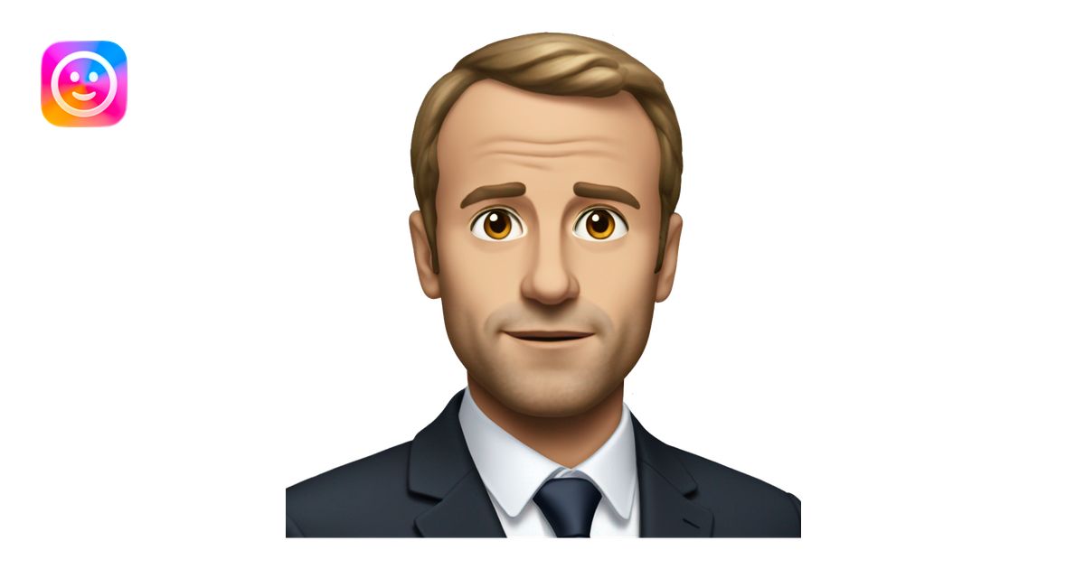 I want him to look like Emmanuel Macron emoji | AI Emoji Generator