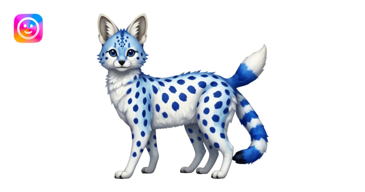 Cobalt-blue, sapphire-spotted, white-bellied, exotic Serval-sergal ...