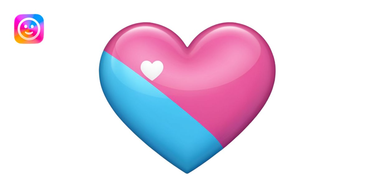 heart with trans pride flag colors emoji | AI Emoji Generator