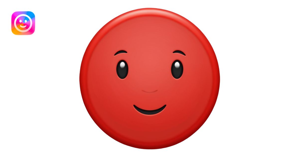 Red Circle emoji | AI Emoji Generator