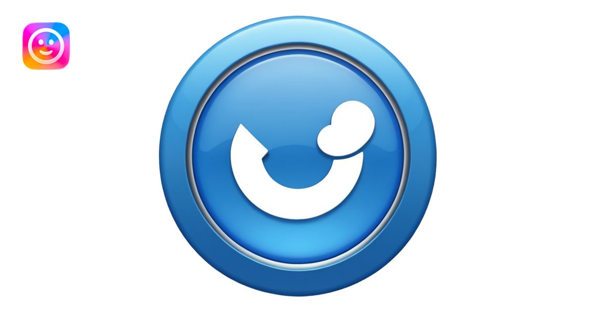 Blue verified button emoji | AI Emoji Generator