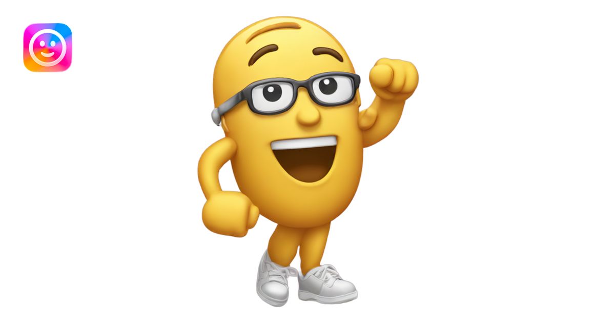 Emoji throwing up win sign emoji | AI Emoji Generator