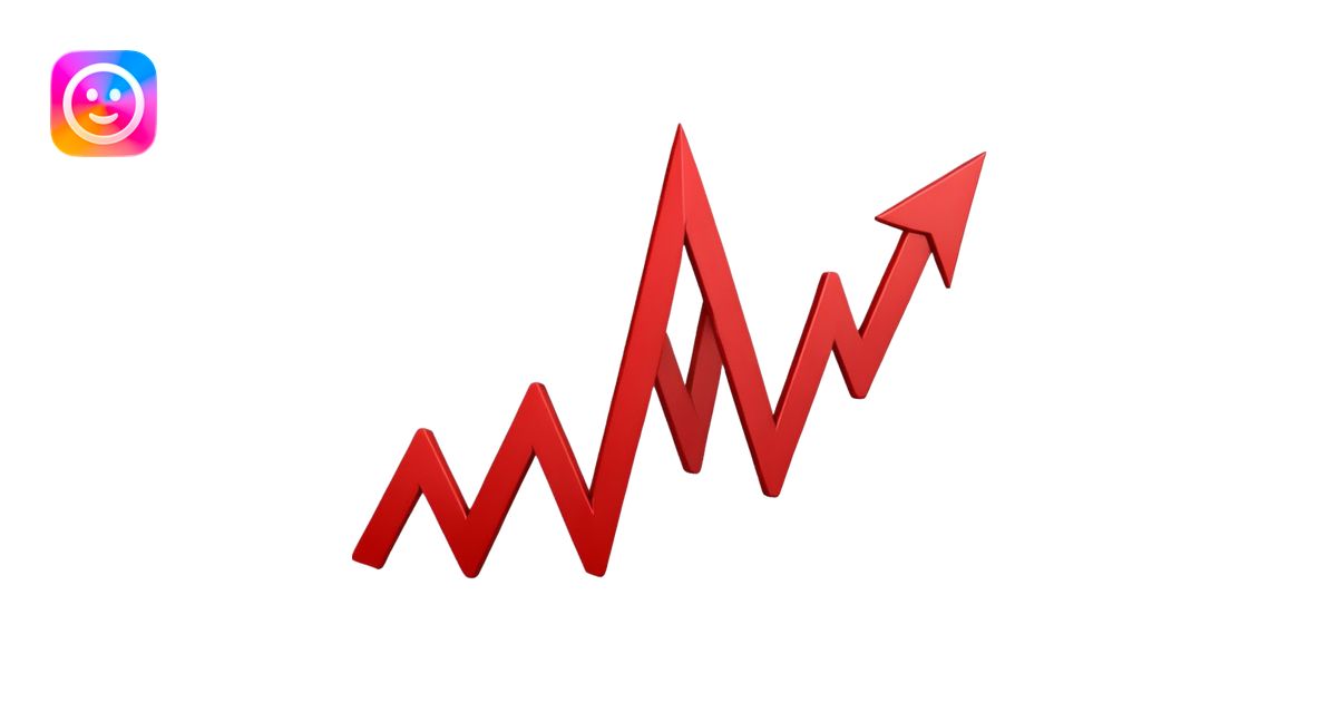down going red graph stats emoji | AI Emoji Generator