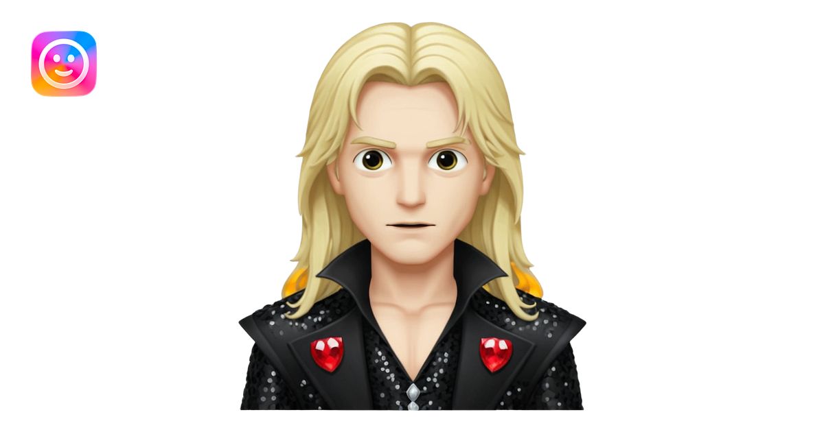 Alucard ,Son of Dracula with long blonde hair, black sequin outfit ...