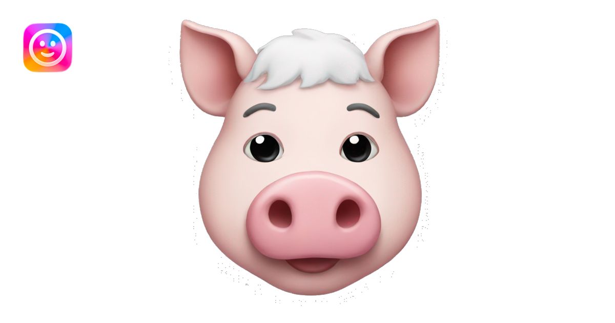 Pork with mask emoji | AI Emoji Generator
