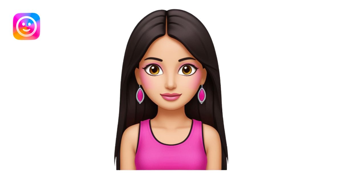 a pretty bratz emoji that looks like bollywood actress katrina kaif ...