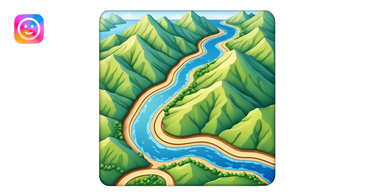 Map for hiking emoji | AI Emoji Generator