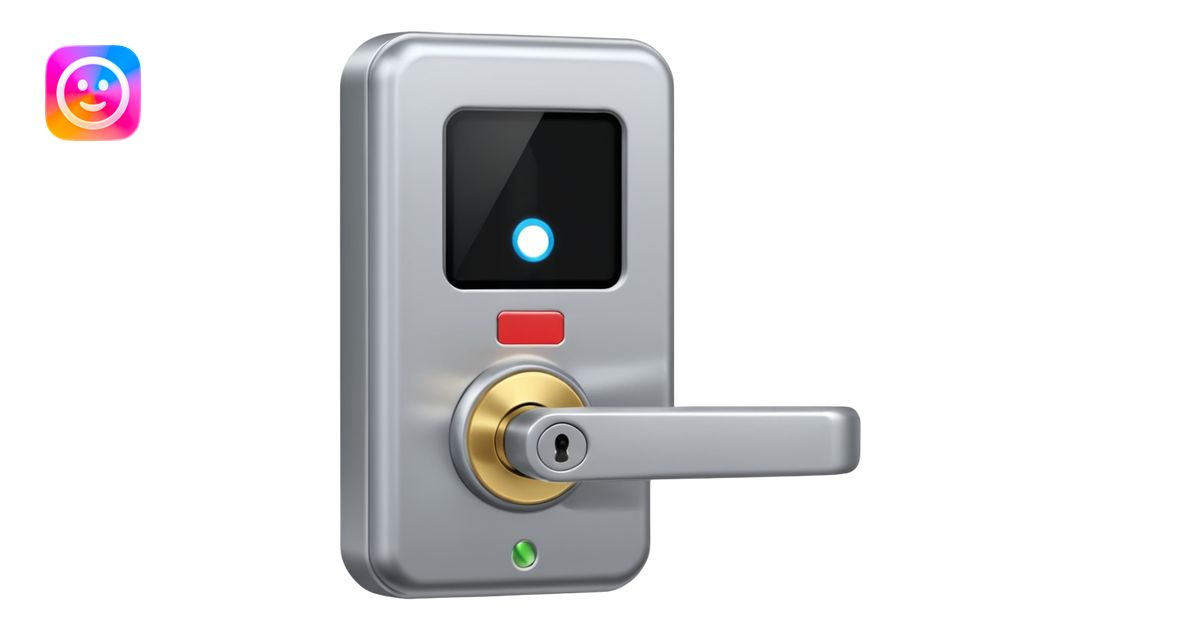Electronic Door Lock System with card insert only screen no key hole ...