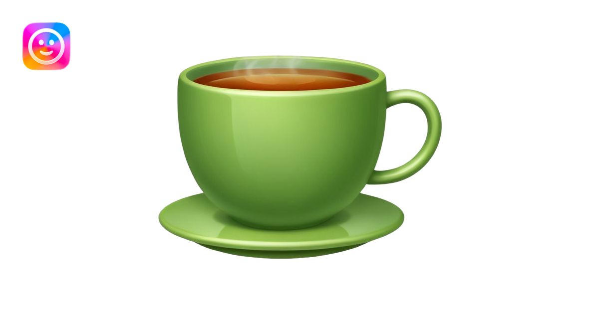 emoji green cup with tea emoji | AI Emoji Generator