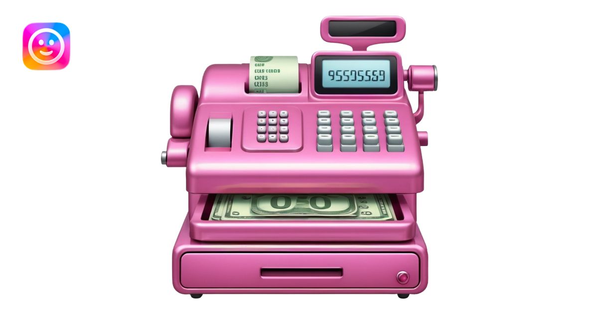 a pink cash emoji | AI Emoji Generator