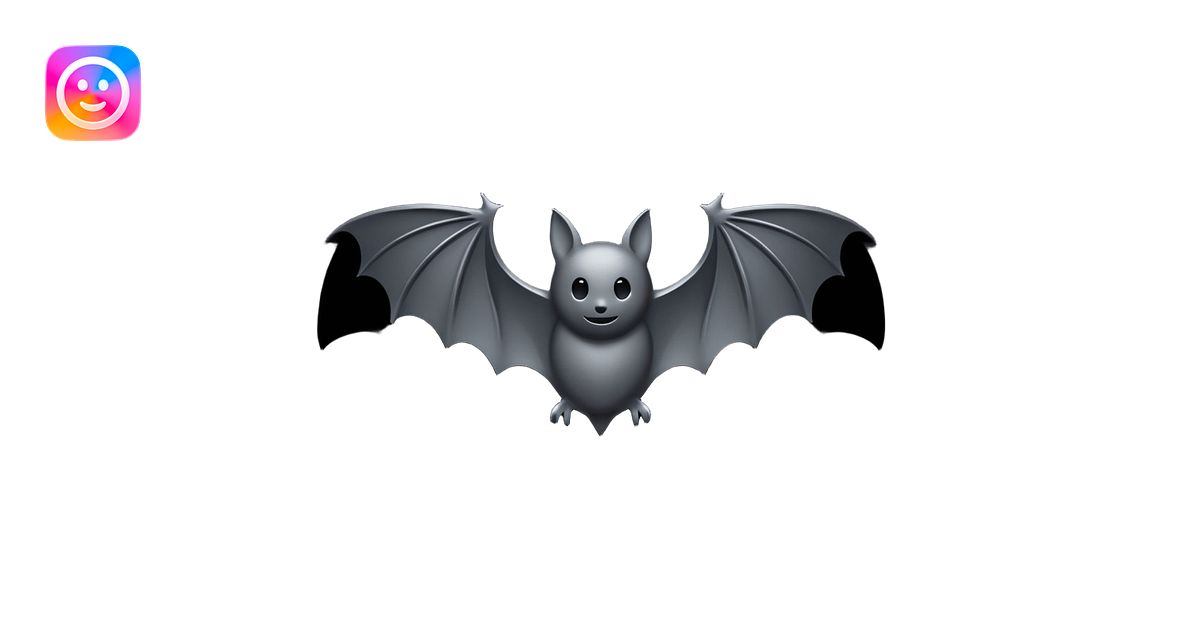 Make a emoji of bat logo pro level emoji | AI Emoji Generator