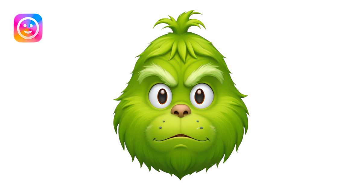 Grinch circle emoji | AI Emoji Generator