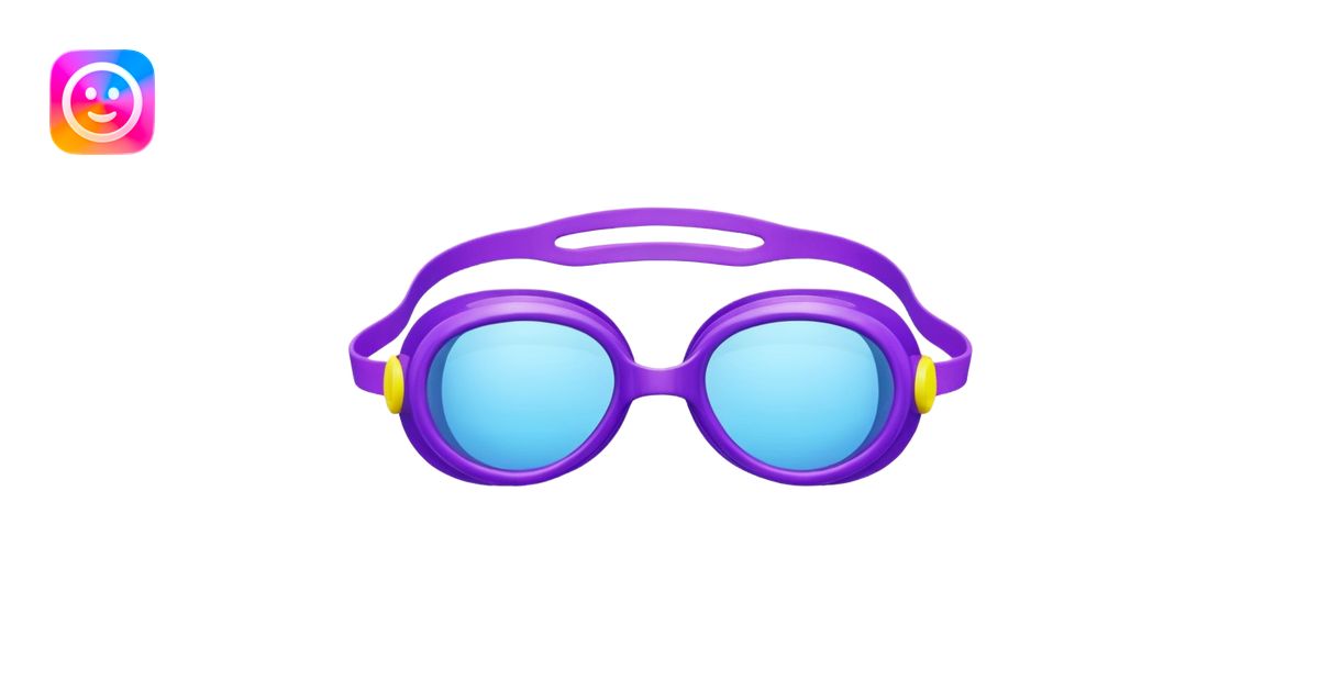 swim goggles purple emoji | AI Emoji Generator