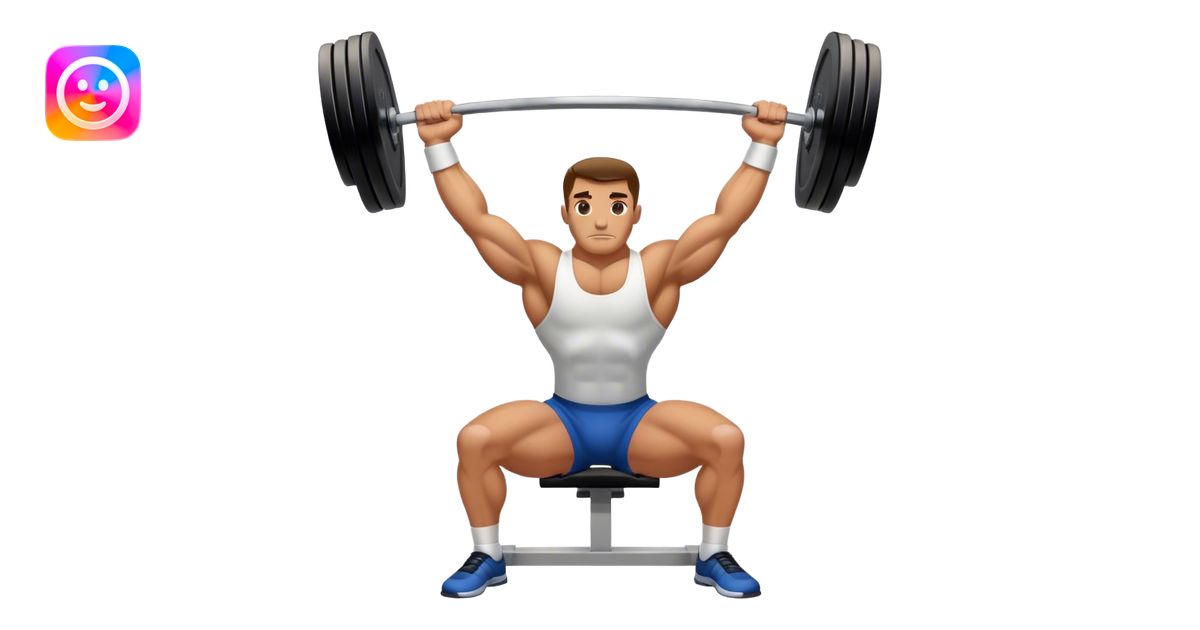 close-grip flat-benchpress emoji | AI Emoji Generator