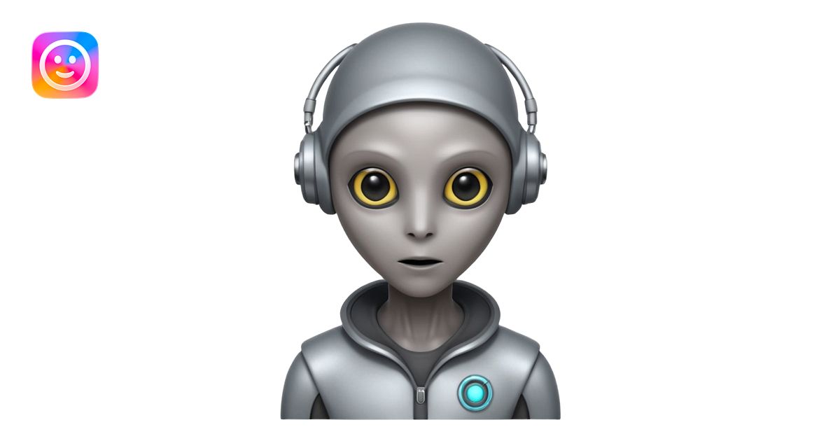 gray aliens look alike humans but very tech emoji | AI Emoji Generator