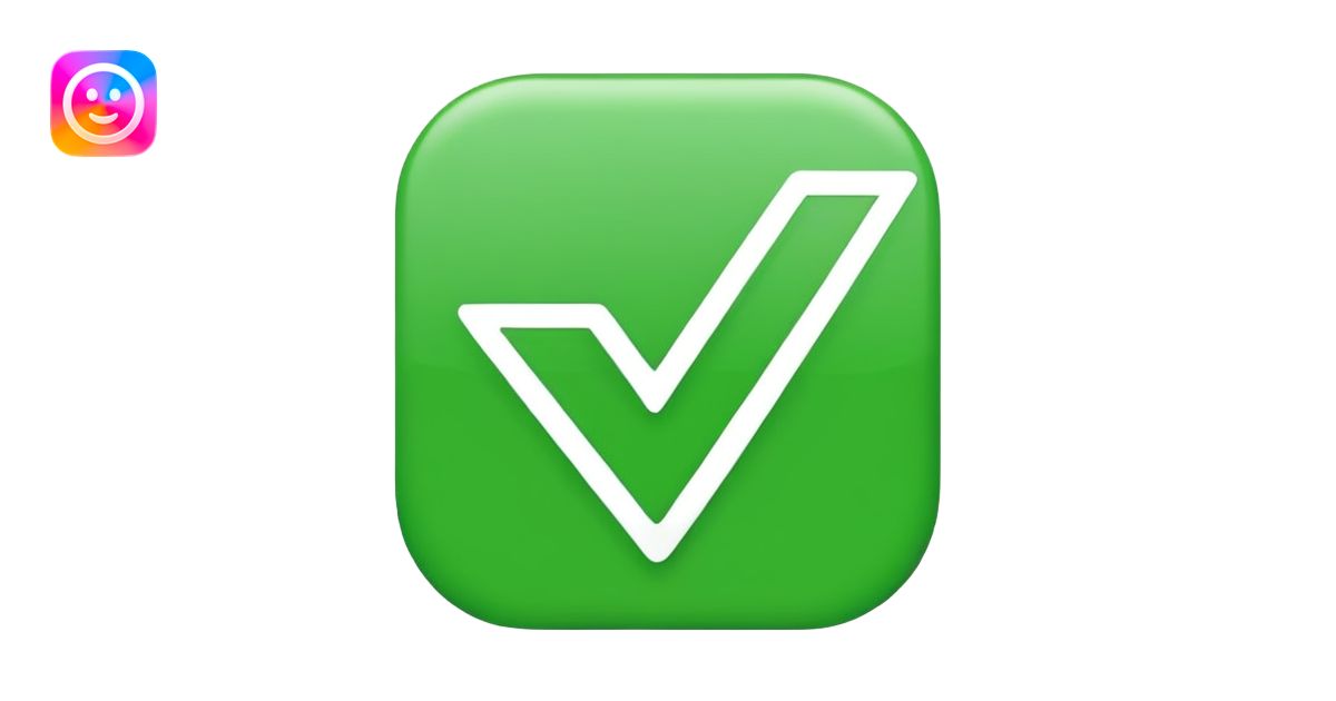 green checkmark symbol emoji | AI Emoji Generator