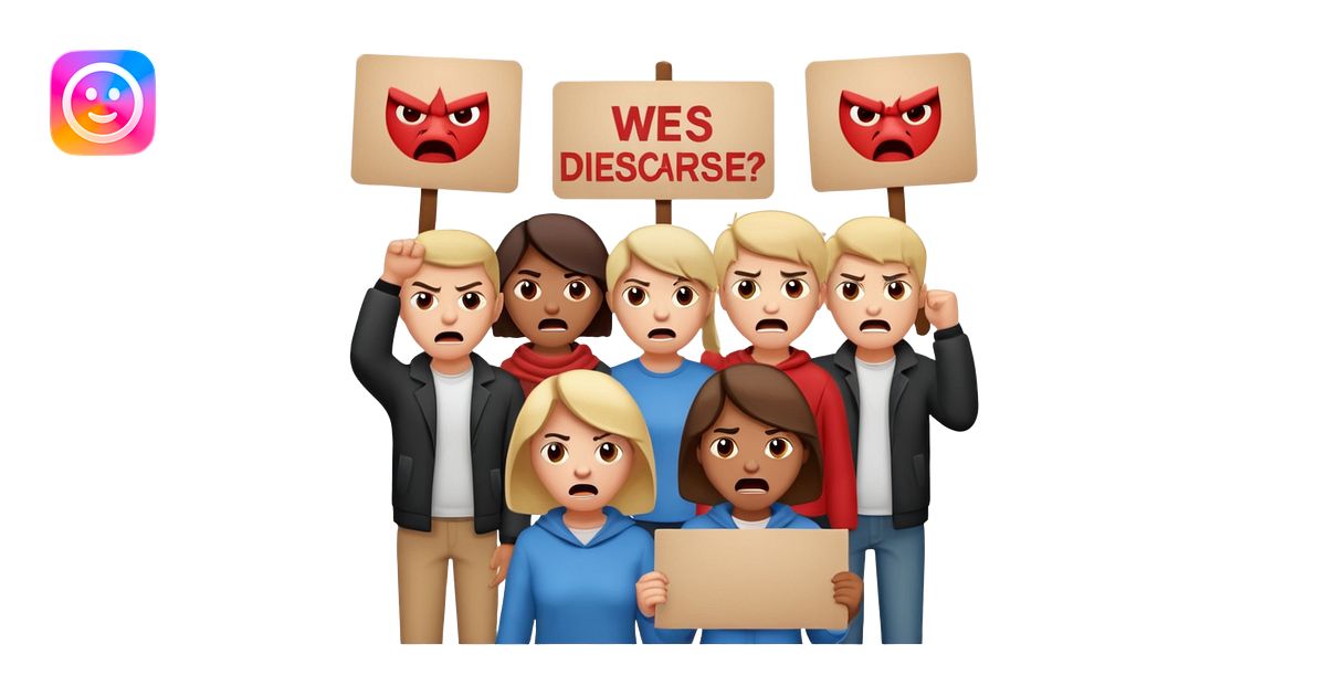 a crowd of people with angry faces and holding placards that read: we ...