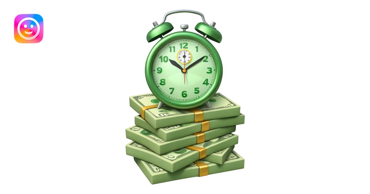 money and clock emoji | AI Emoji Generator