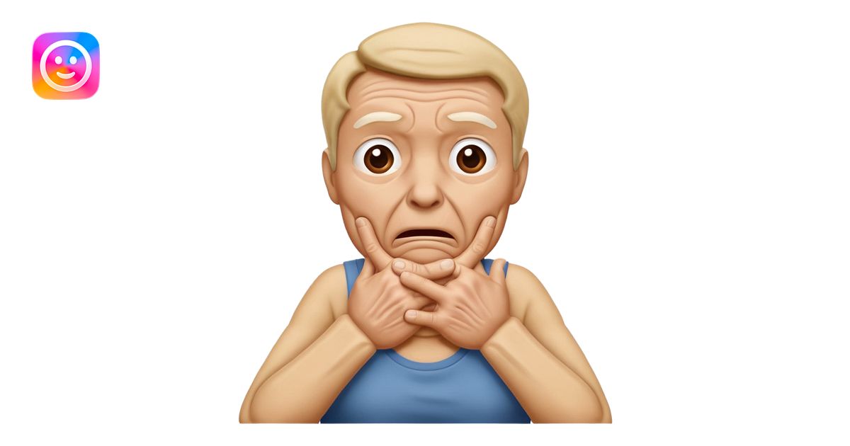 two hands stand alone making a choking gesture emoji | AI Emoji Generator