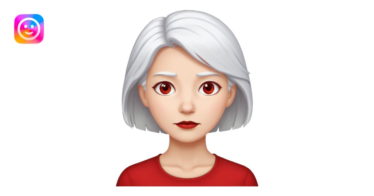 female white hair face slap emoji | AI Emoji Generator