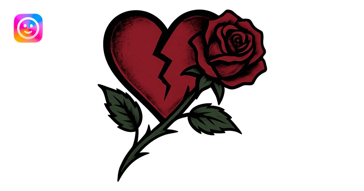 emo rose heart,, remove background emoji | AI Emoji Generator