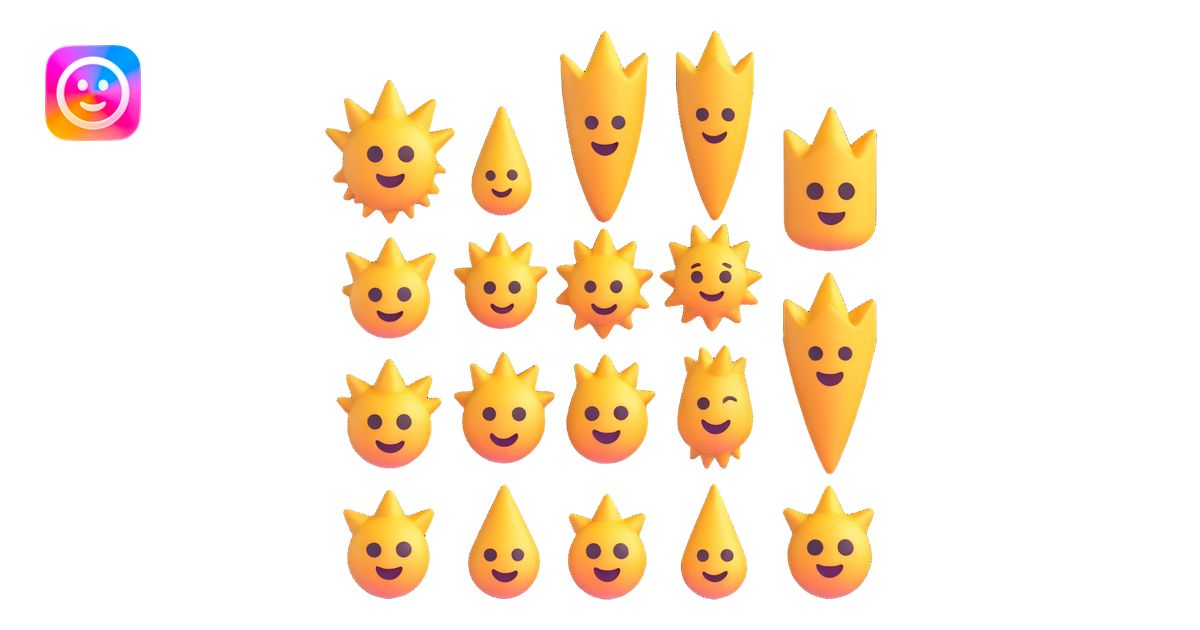 spikes in 3D emoji style emoji | AI Emoji Generator