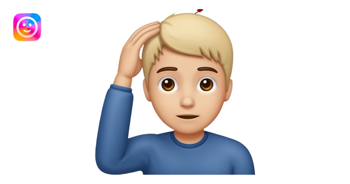 Person scratching head emoji | AI Emoji Generator