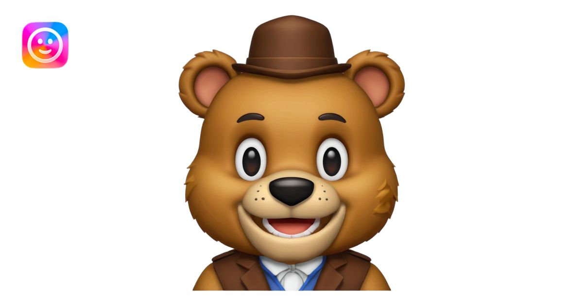 Freddy Faze bear emoji | AI Emoji Generator