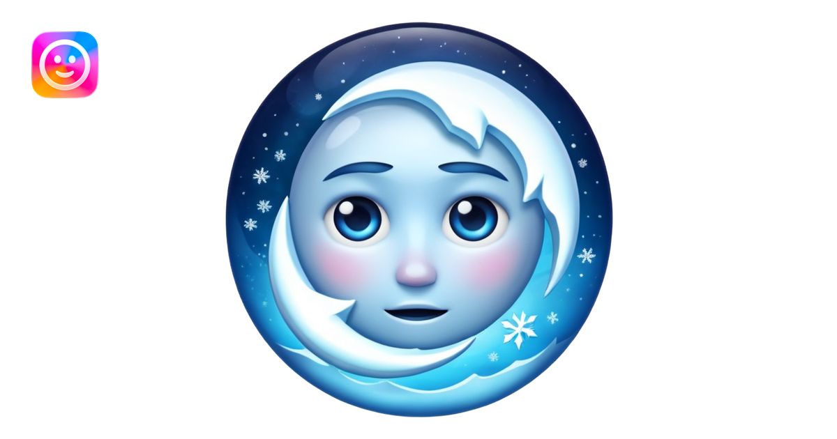 Frozen eclipse emoji | AI Emoji Generator