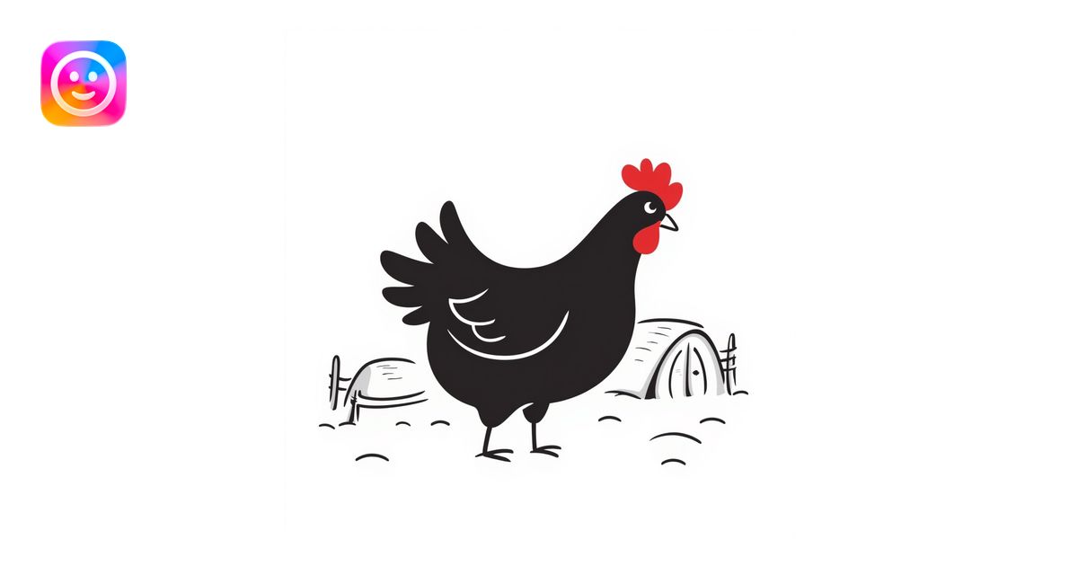 Hen illustration | AI Emoji Generator