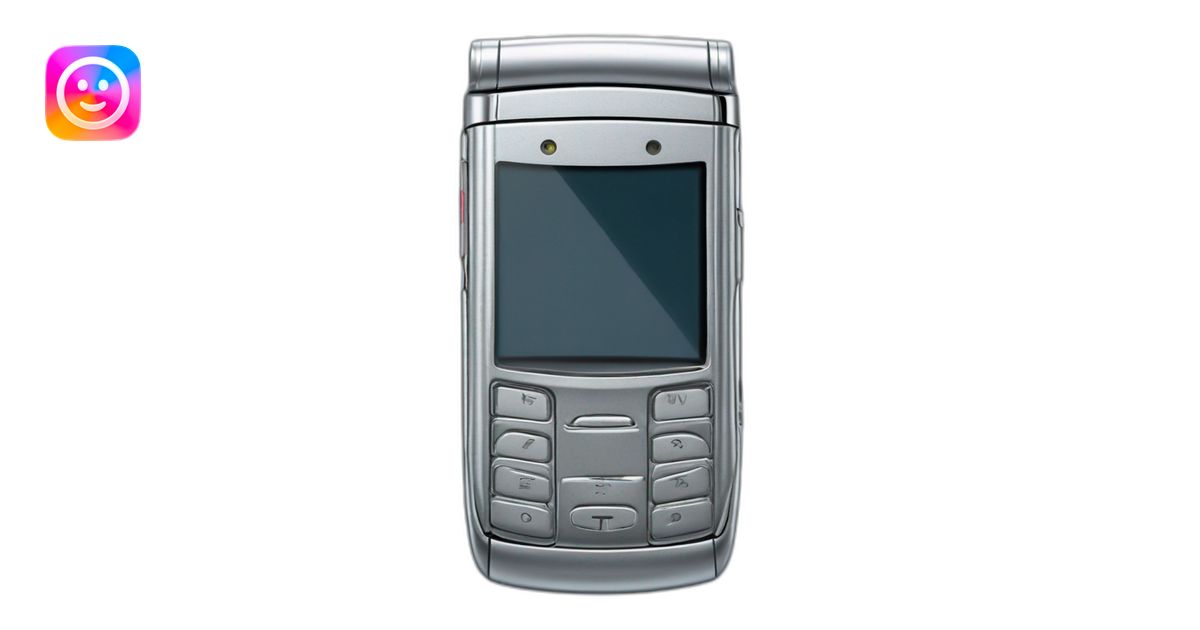 Silver Folded Motorola Razr V3 mobile device with the iconic clamshell ...