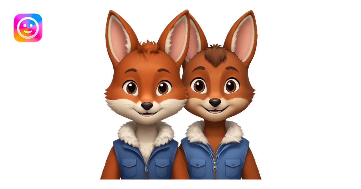 Nick and Judy emoji | AI Emoji Generator