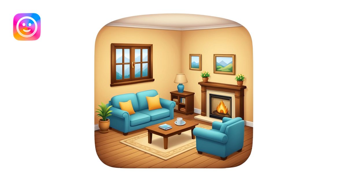 great cozy shared house emoji | AI Emoji Generator