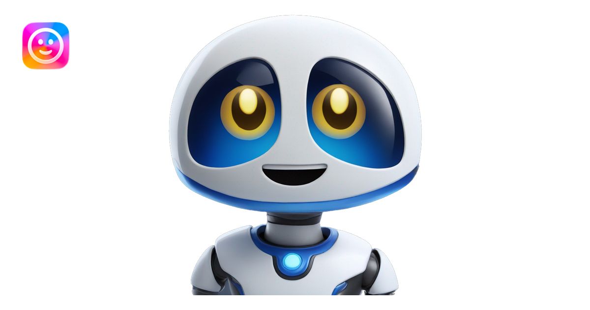 Astro bot with a smile emoji | AI Emoji Generator