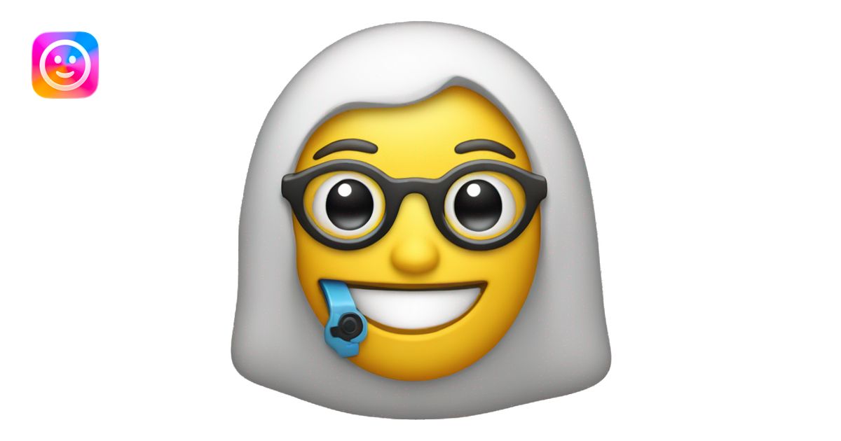 Techie Smiley face emoji | AI Emoji Generator