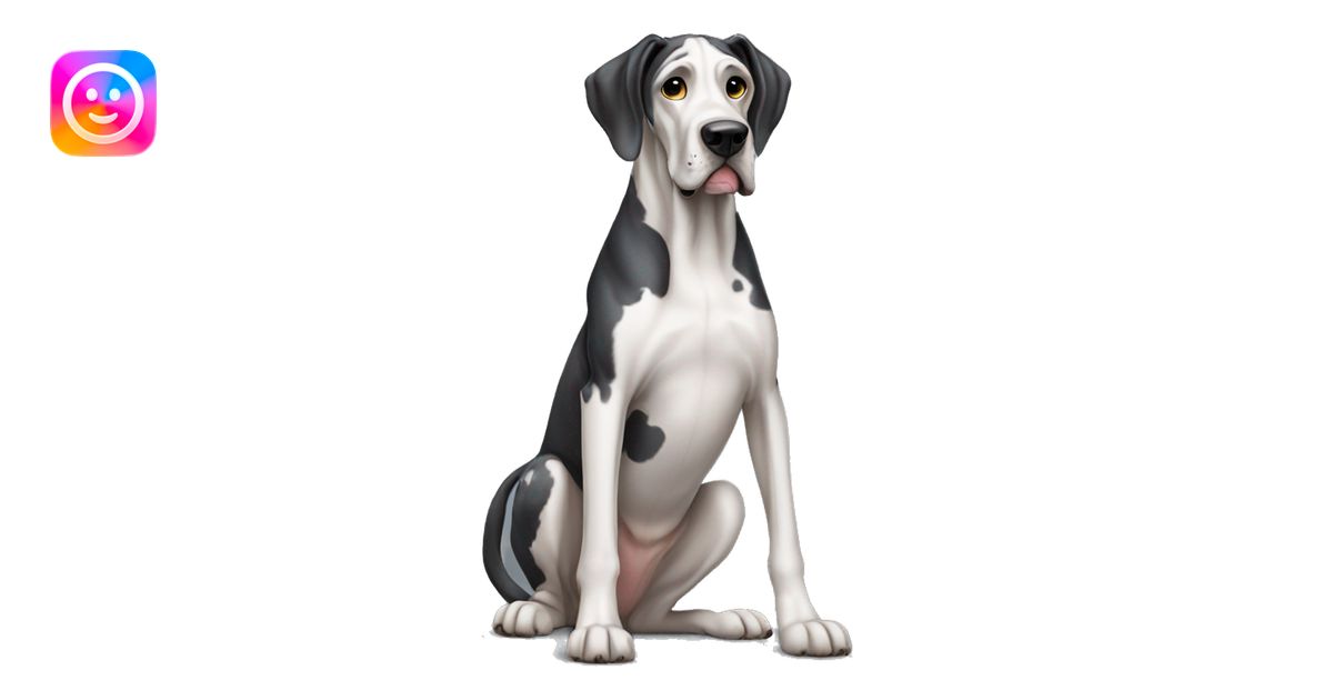 dog-great-dane-full-body emoji | AI Emoji Generator