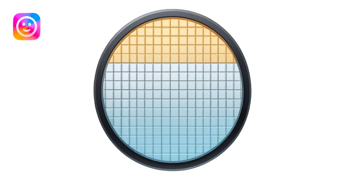 Semiconductor-manufactured wafers emoji | AI Emoji Generator
