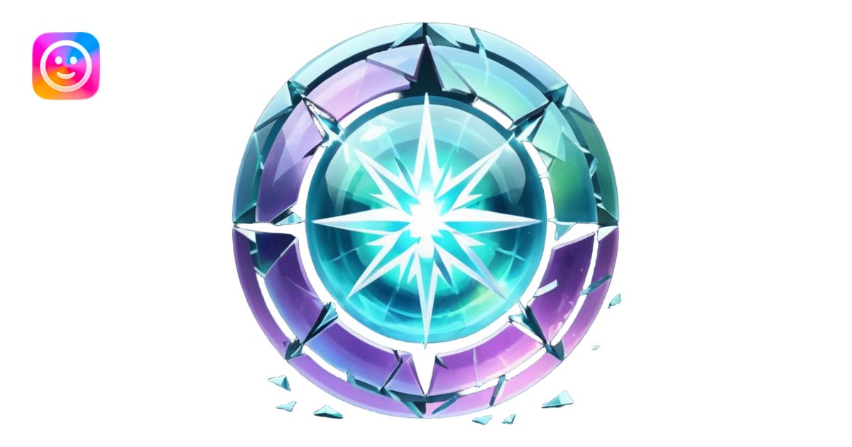 Make a shattered magic orb emoji | AI Emoji Generator