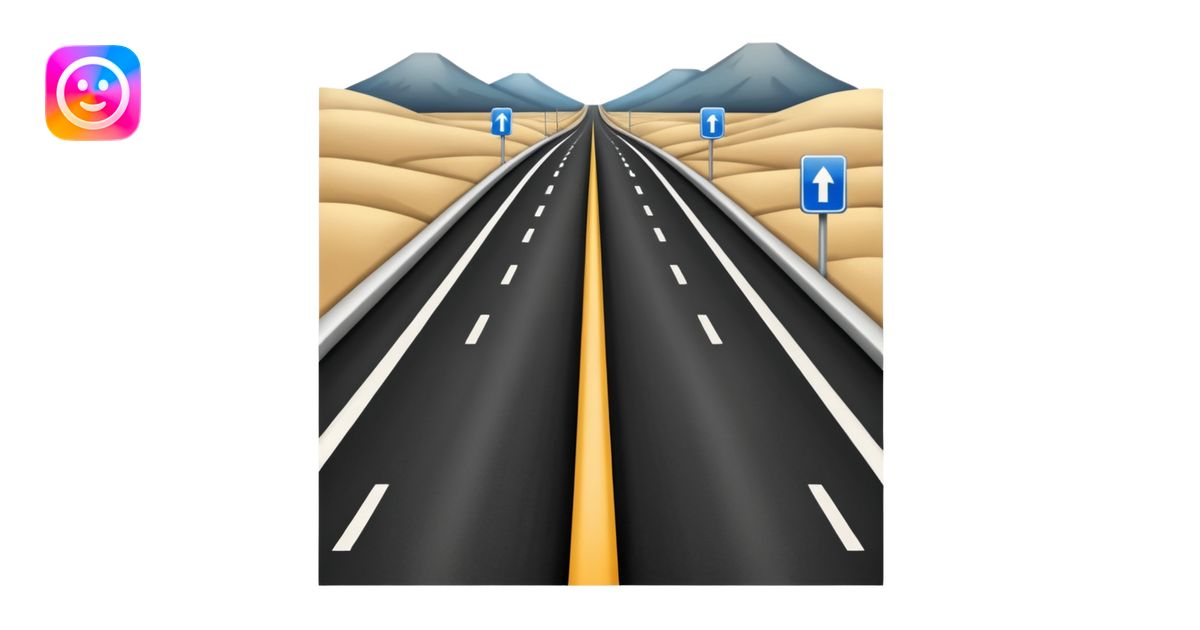 toll road going upwards emoji | AI Emoji Generator