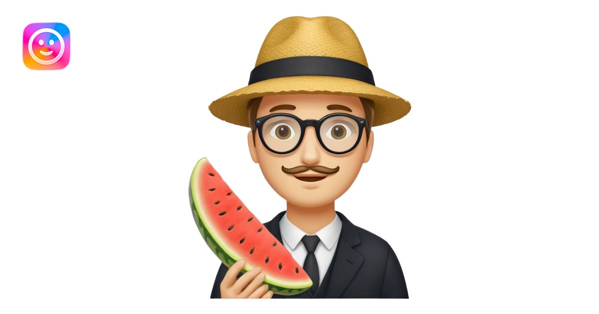 Un humain homme avec un chapeau melon et des sunglasse et une baguette ...