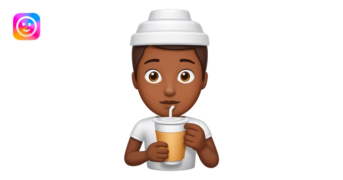 Lean in a styrofoam double cup emoji | AI Emoji Generator