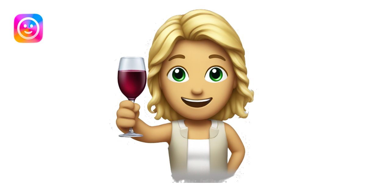 Cheers with wine emoji | AI Emoji Generator