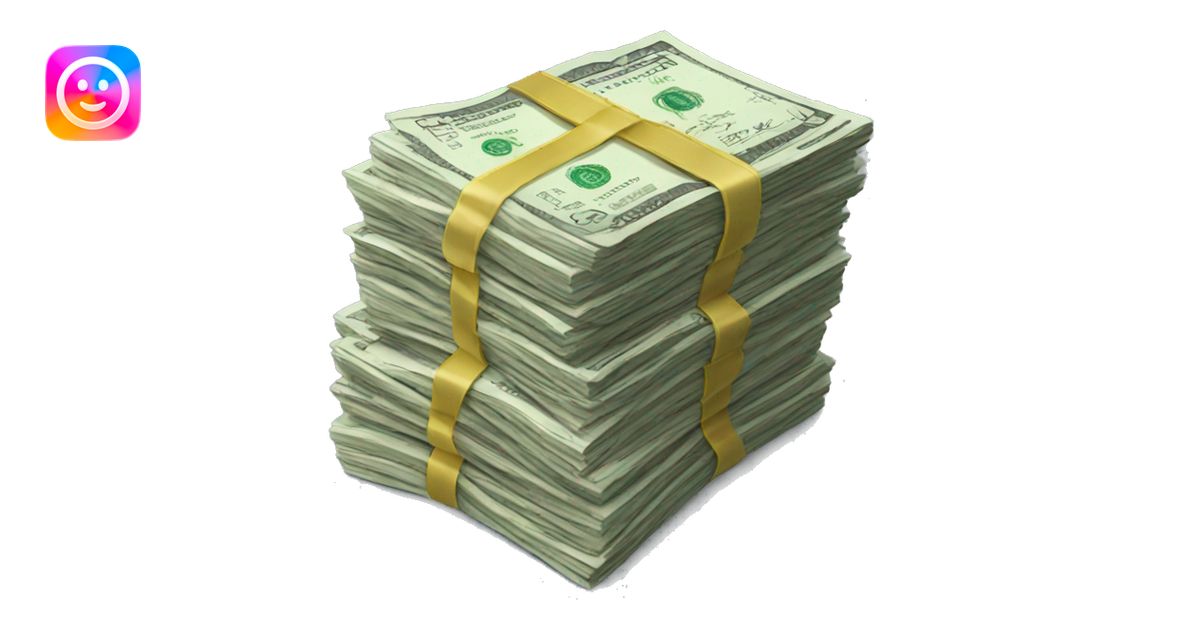 Stack of money emoji | AI Emoji Generator