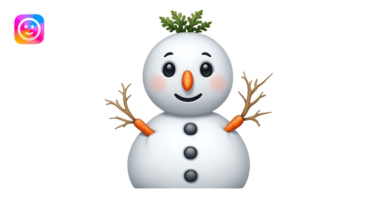Humanoid snowman emoji | AI Emoji Generator