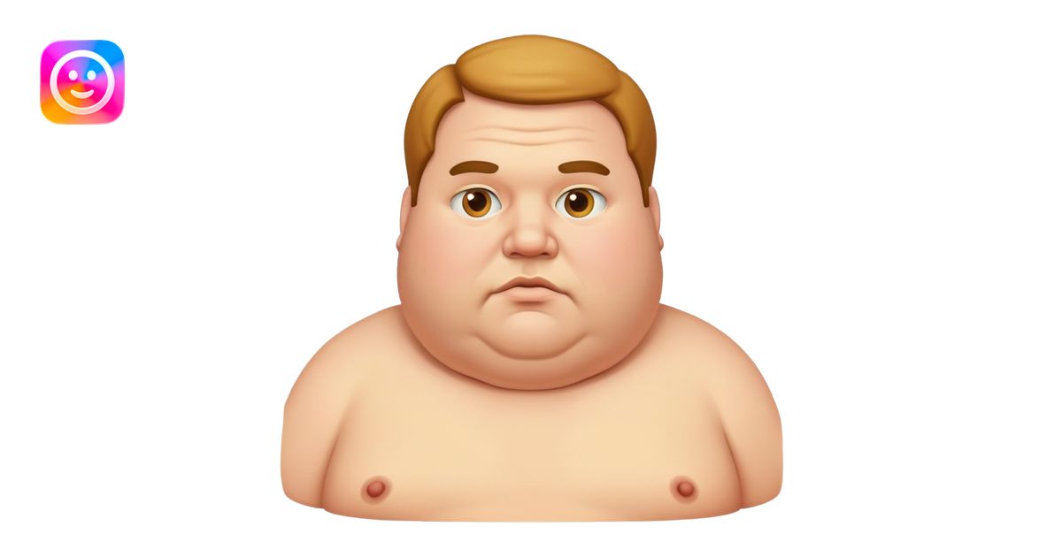 Fat man emoji | AI Emoji Generator