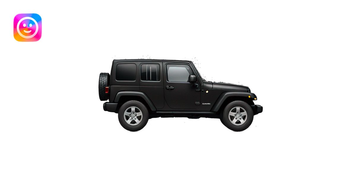 Black Jeep Wrangler emoji | AI Emoji Generator