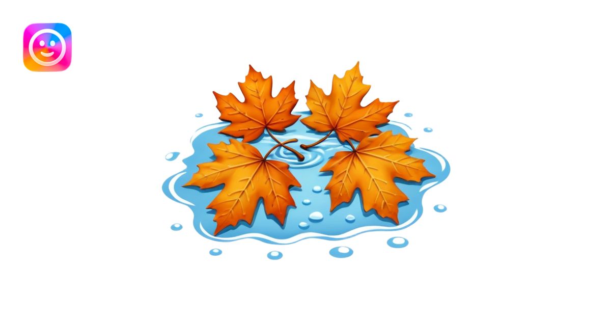 autumn puddle emoji | AI Emoji Generator