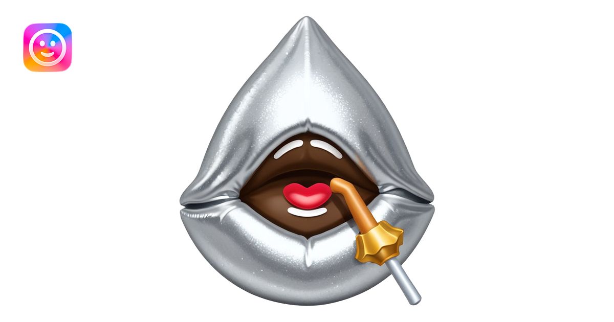 Glittery Hershey’s kiss (no face) emoji | AI Emoji Generator
