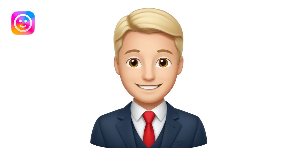 the swiss chris (banker influencer), looking professional emoji | AI ...